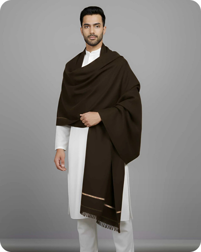 Man Shawl | Bannu Woollen Shawl | Fiber Swati Shawl